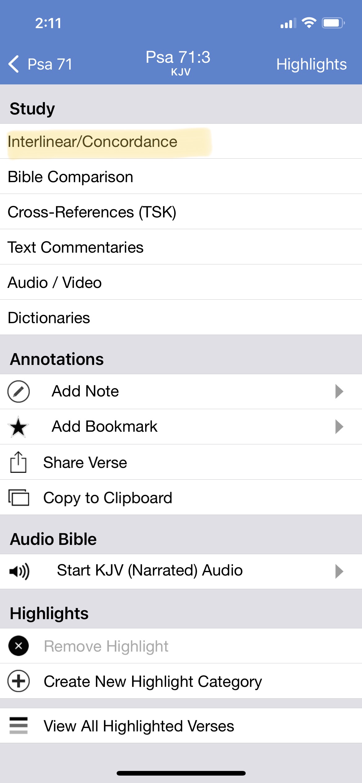 Using the Blue Letter Bible App to Look Up Words