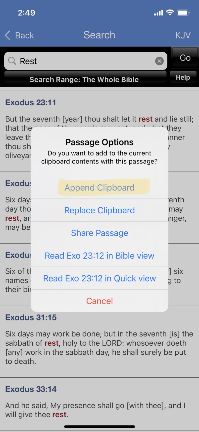 Using the Blue Letter Bible App to Study a Bible Word